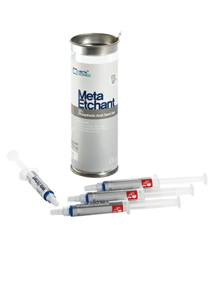 فروشگاه یونیت | مشخصات و قیمت خرید ژل اسید اچ فسفریک 37% Meta Etchant برند MetaBiomed